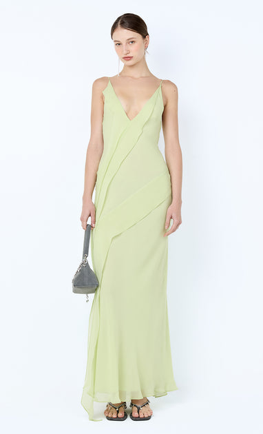 SABRINA ASYM MAXI DRESS - WASABI – BEC + BRIDGE US