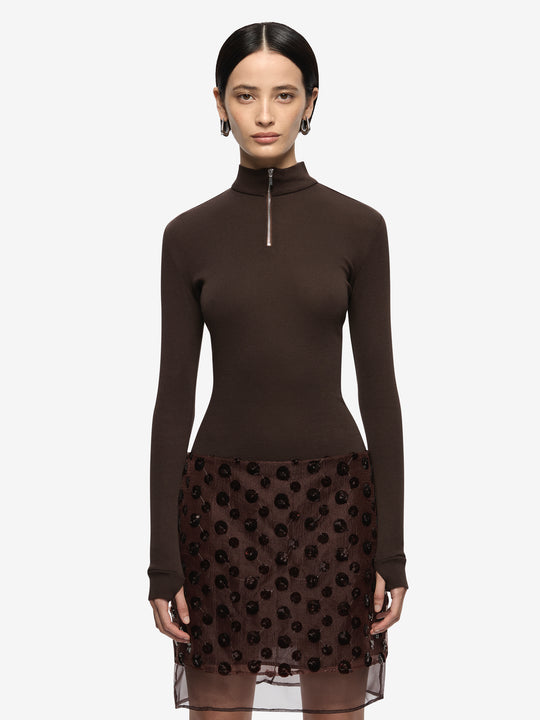 RHI MIDI SKIRT - PLUM – BEC + BRIDGE US