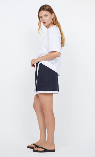 ELYCE MINI SKIRT - INK/WHITE – BEC + BRIDGE US