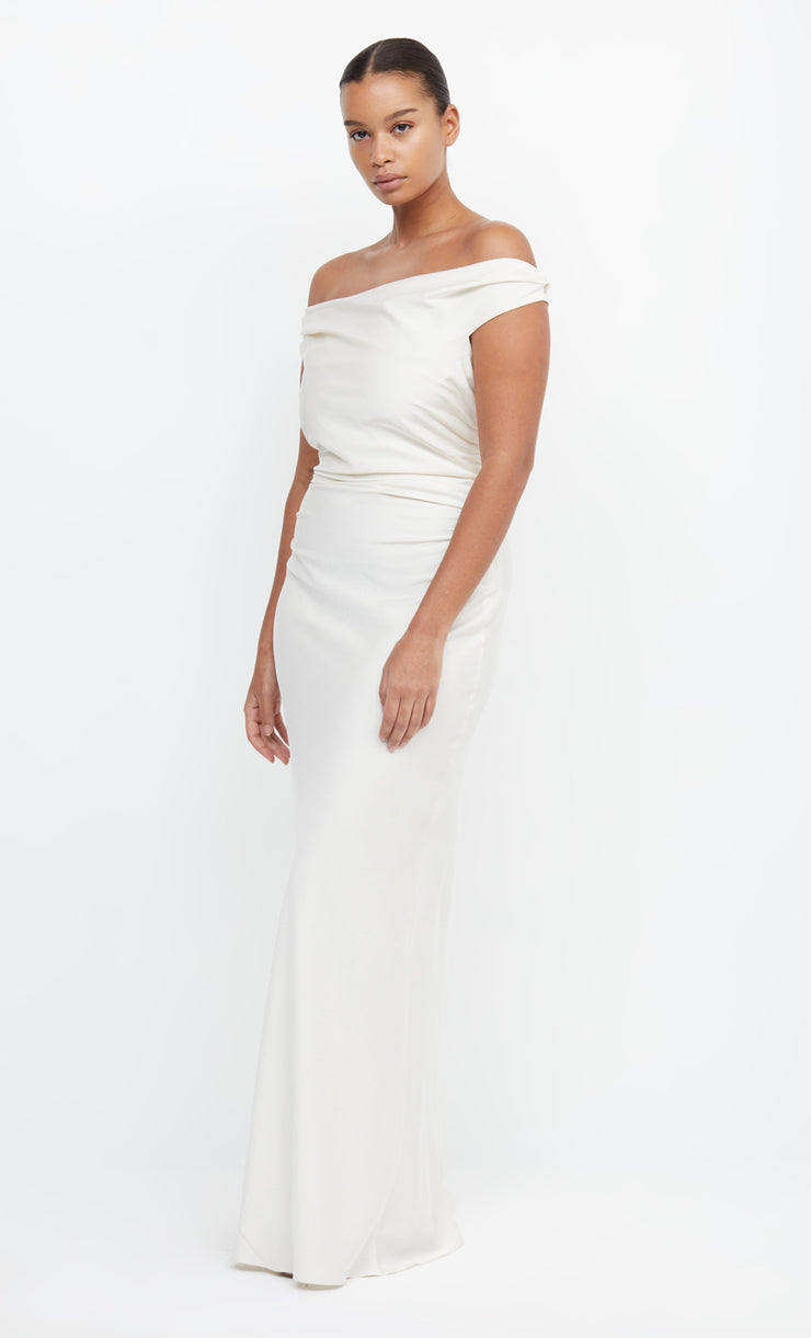 ETERNITY OFF SHOULDER MAXI - CREAM – BEC + BRIDGE US
