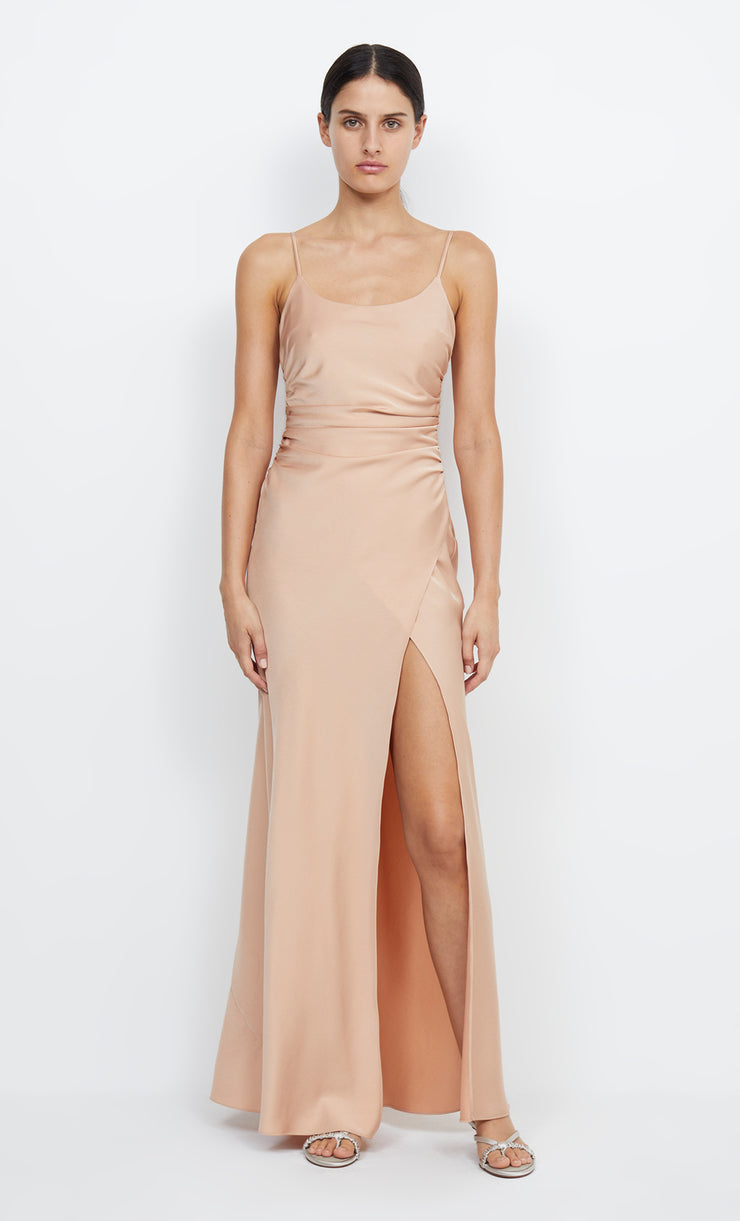 ETERNITY SCOOP MAXI DRESS - ROSE GOLD – BEC + BRIDGE US
