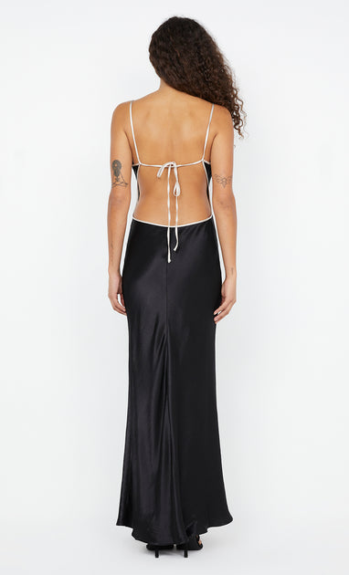 Sol Tie Maxi Dress in Black/Sand - BEC + BRIDGE – BEC + BRIDGE US