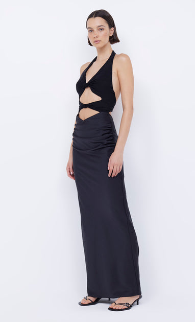 Solare Halter Dress in Black - BEC + BRIDGE – BEC + BRIDGE US